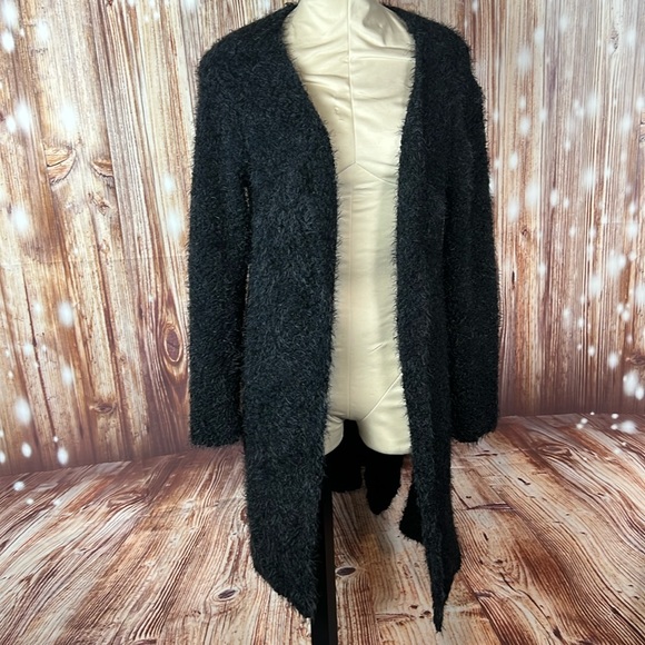 POL | Sweaters | Pol Black Soft Duster Long Cardigan Sweater Large ...